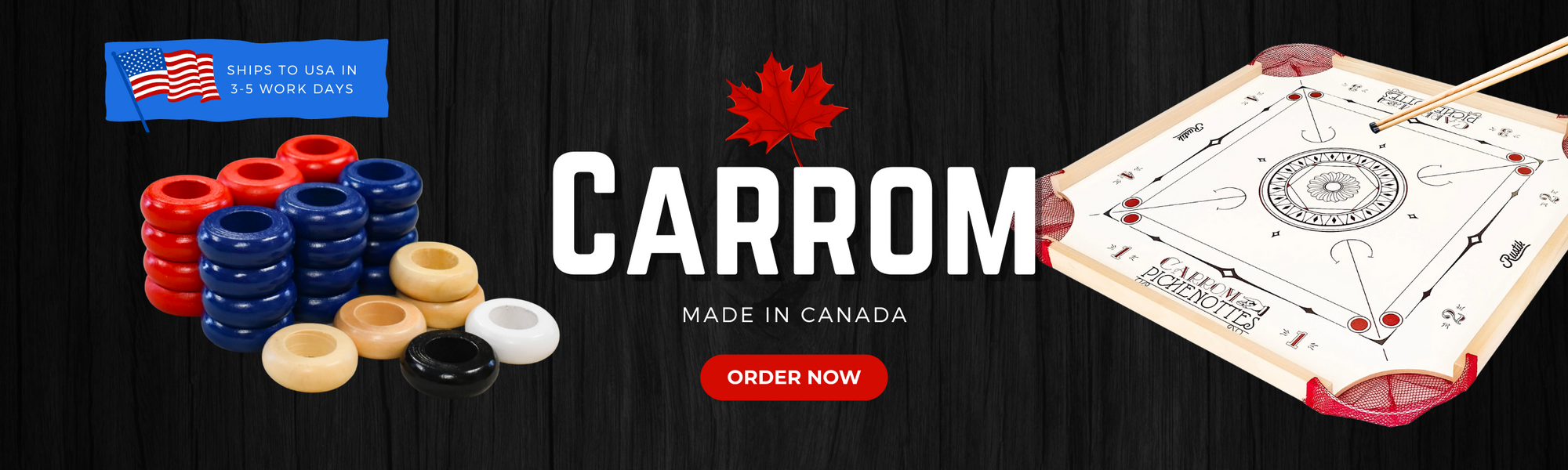 Carrom Canada - Tournament Boards, Accessories, and more!