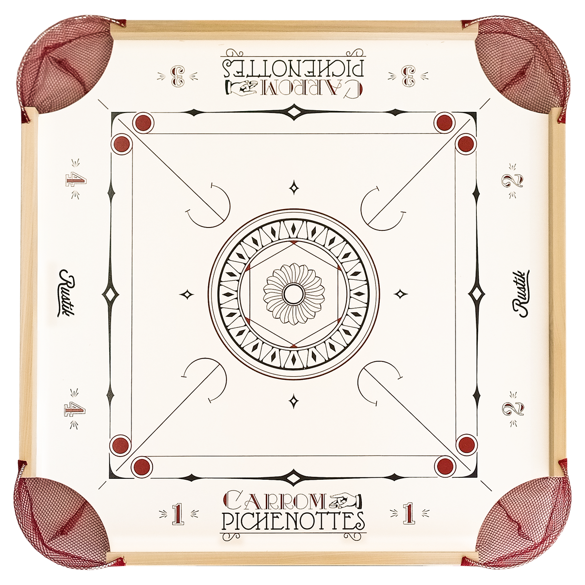 American Style - Carrom Board for Beginners - Comes with Carrom Men, S ...