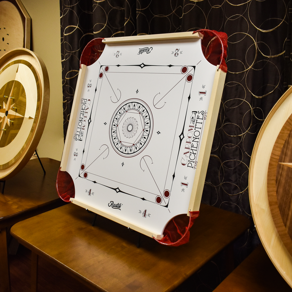 American Style - Carrom Board for Beginners - Comes with Carrom Men, S ...